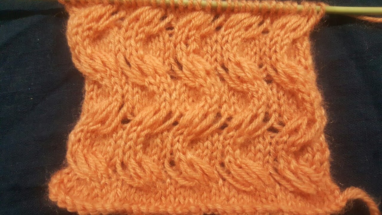 Wavy knitting pattern for sweaters and cardigan | Knitting pattern # 51 ...