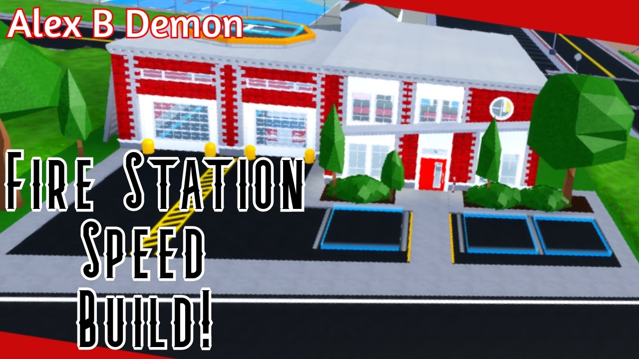 Fire station | speed build | (Robloxian high school) (ROBLOX) - YouTube