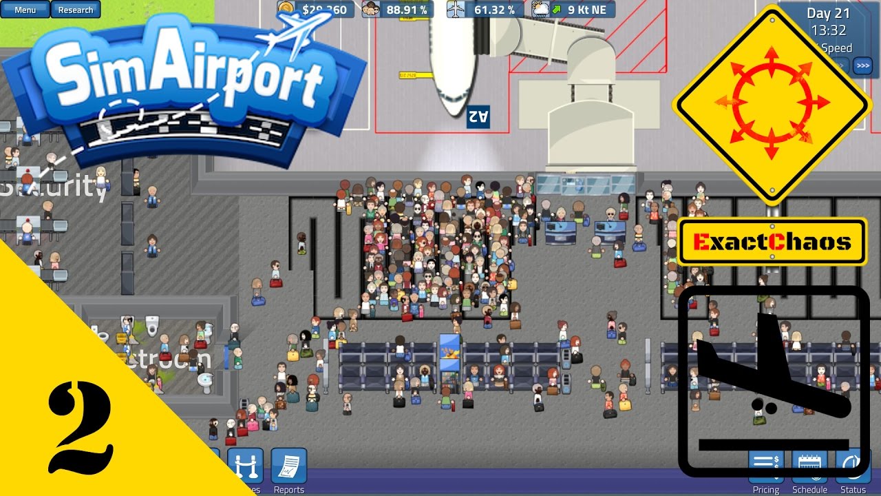 Let's Play Sim Airport Again - #2 - What the Conveyor! - YouTube