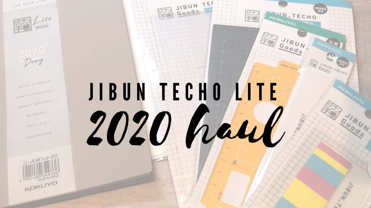 Jibun Techo Lite Mini Diary 2020 haul and setup - YouTube