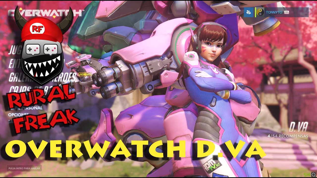 OVERWATCH GAMEPLAY (D.VA) FULL HD 1080p 60fps PC Español (jugando con ...