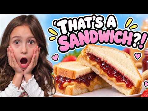 New Zealand 7-Year-Old Reacts to a PB&J Sandwich for the FIRST TIME! 🥜🍓
