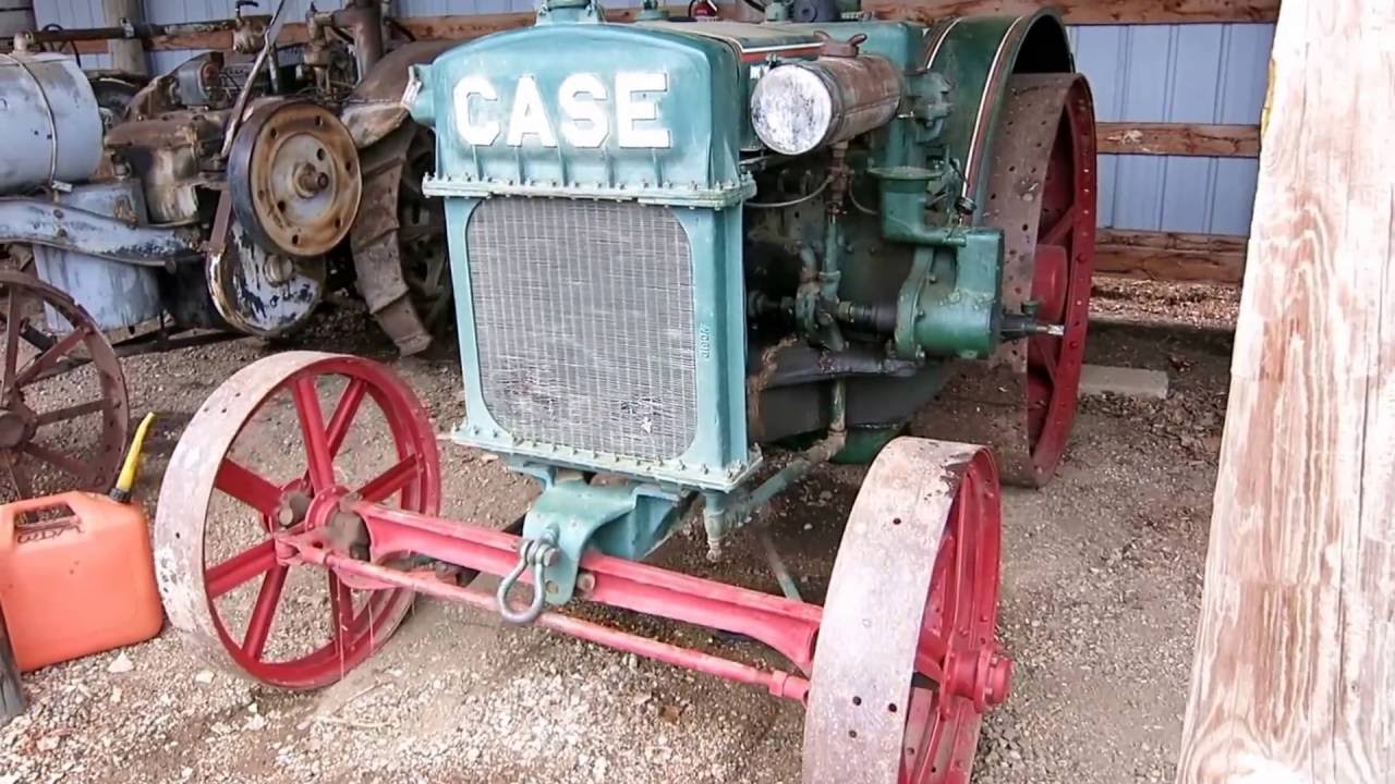 1920 Case Tractor running - YouTube