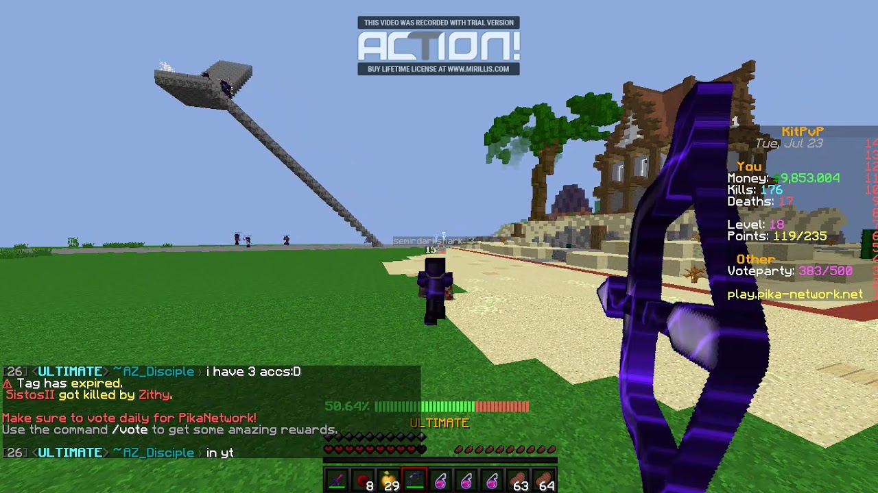 Pika-Network KitPvP#2 /w Execration - YouTube