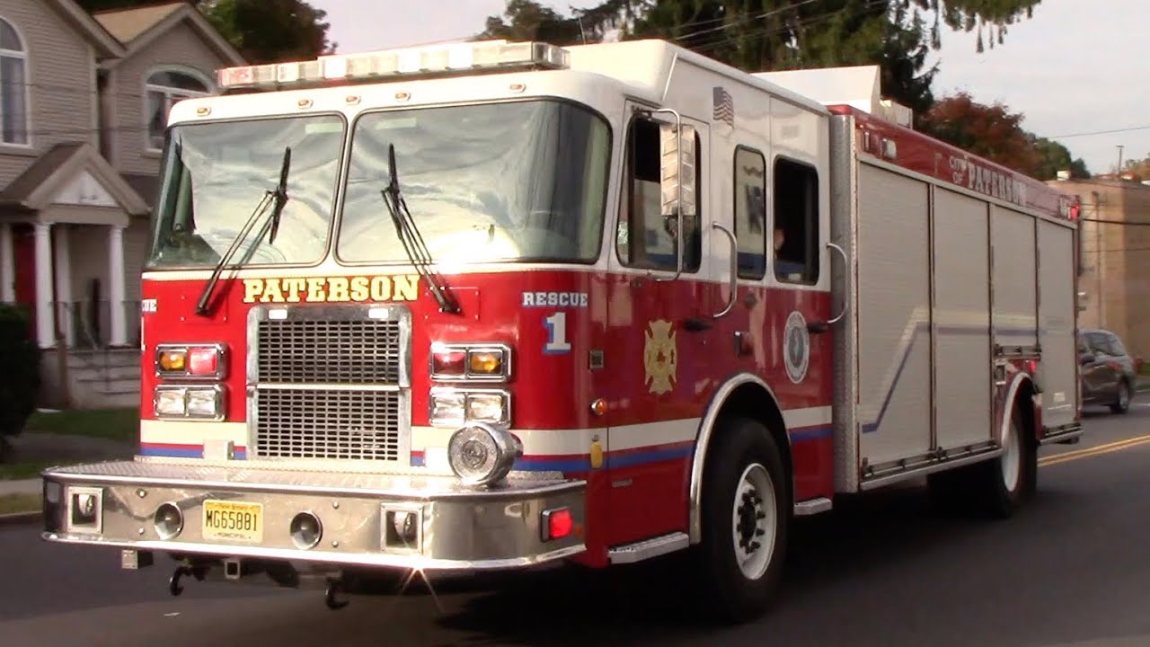 Paterson Fire Department USAR Rescue 1 Responding 10-9-18 - YouTube