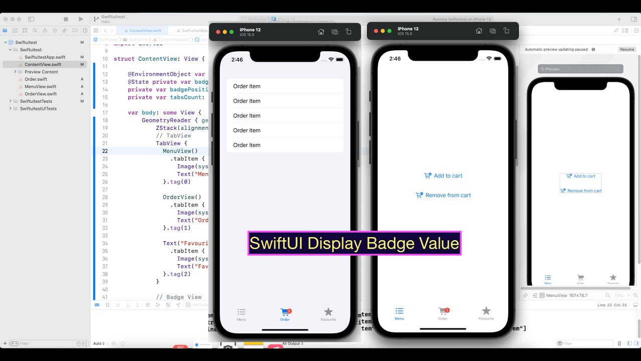 Swiftui Display Badge Value Youtube