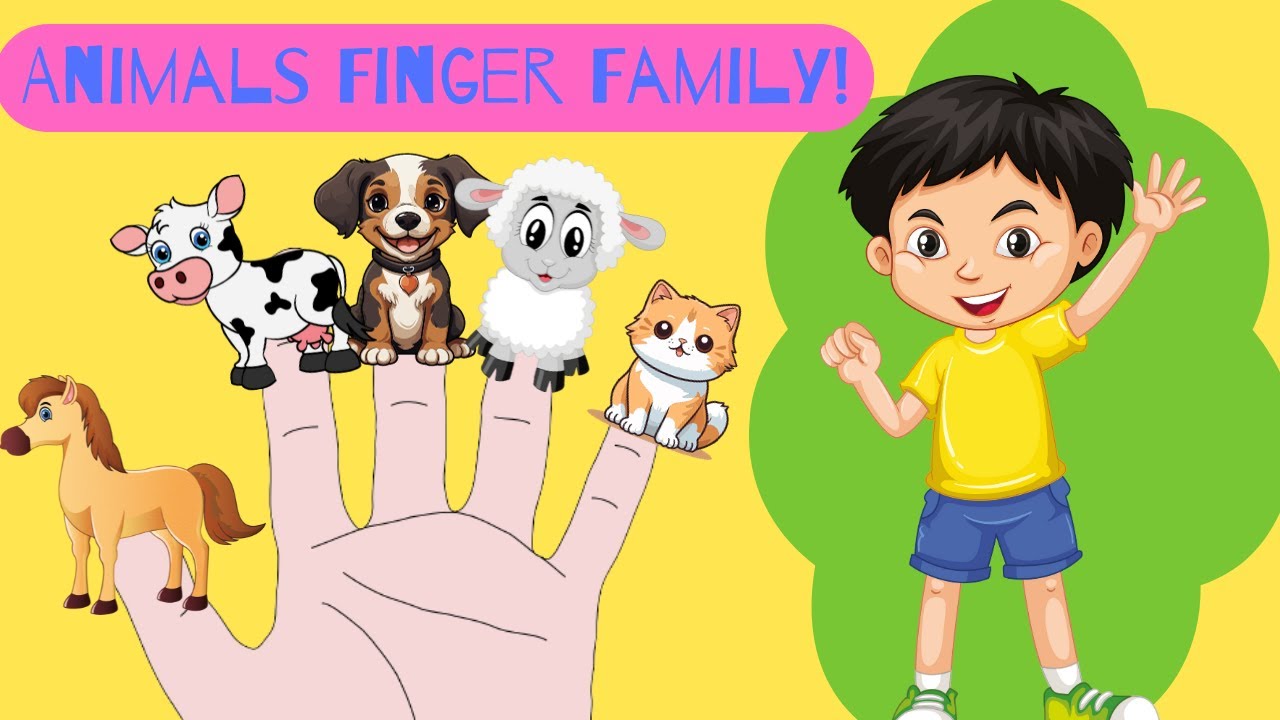 Farm Animals Finger Family| Nursery Rhyme| Kids Song| Educational ...