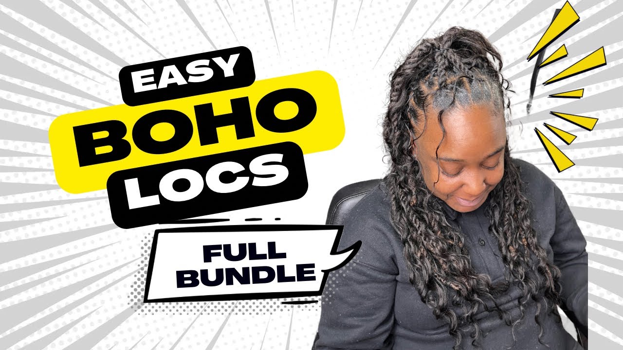 Let’s use 1 full bundle to create a Boho look on Locs.#locs#locstyles # ...