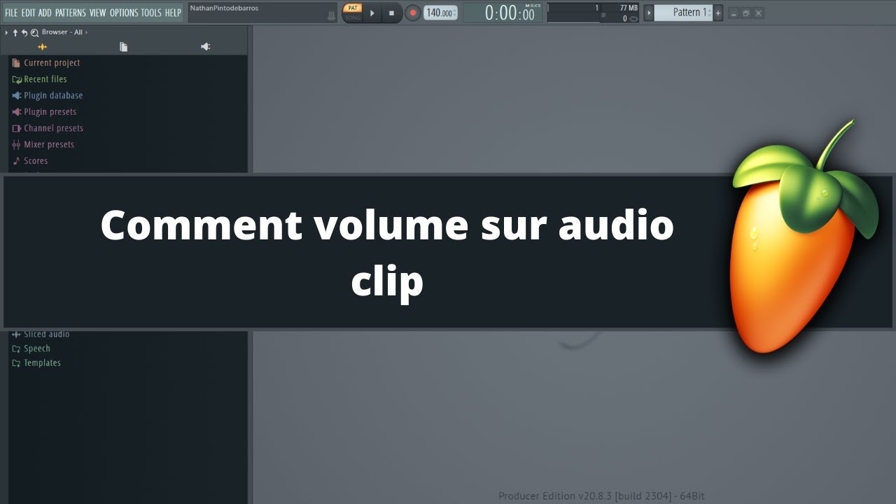 Fl Studio tutoriel fr - Comment volume sur audio clip - YouTube