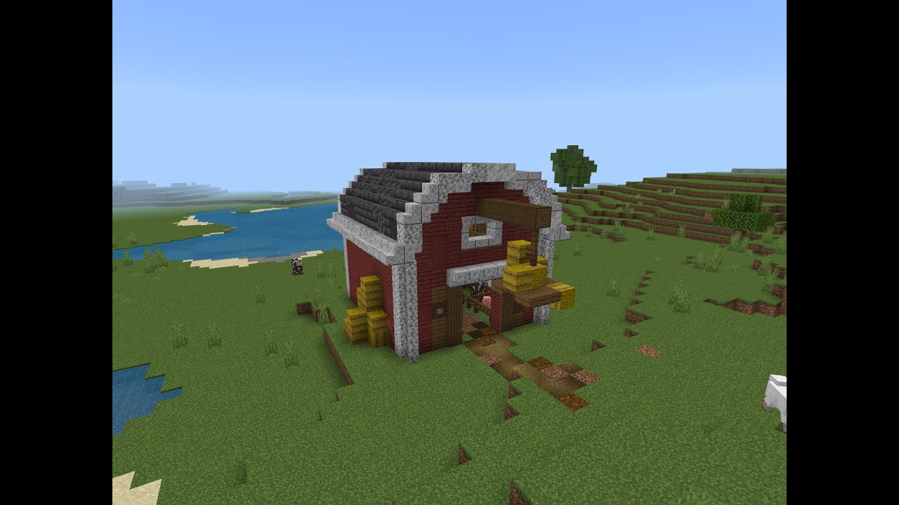 Minecraft - Barn tutorial - YouTube