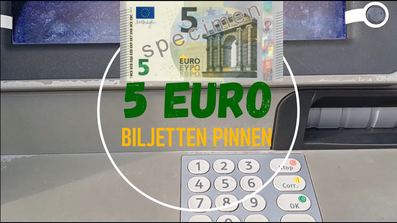 Alleen €5 EURO BILJETTEN pinnen - YouTube