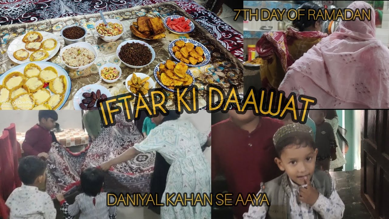 Iftar ki daawat 🍲 || 7th day of roza ️|| Bhut hi accha laga || #vlog # ...