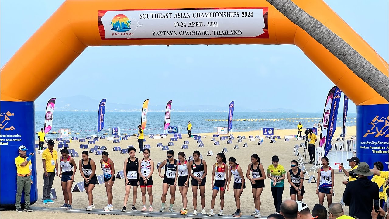การแข่งขัน Laser run หญิง รายการ Modern Pentathlon Southeast Asian ...