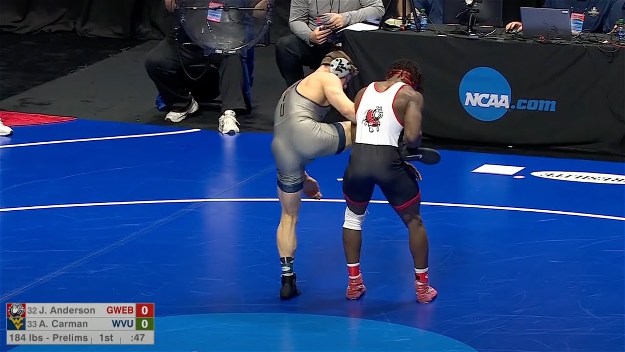 184lbs Anthony Carman (West Virginia) vs Jha'Quan Anderson (Gardner ...