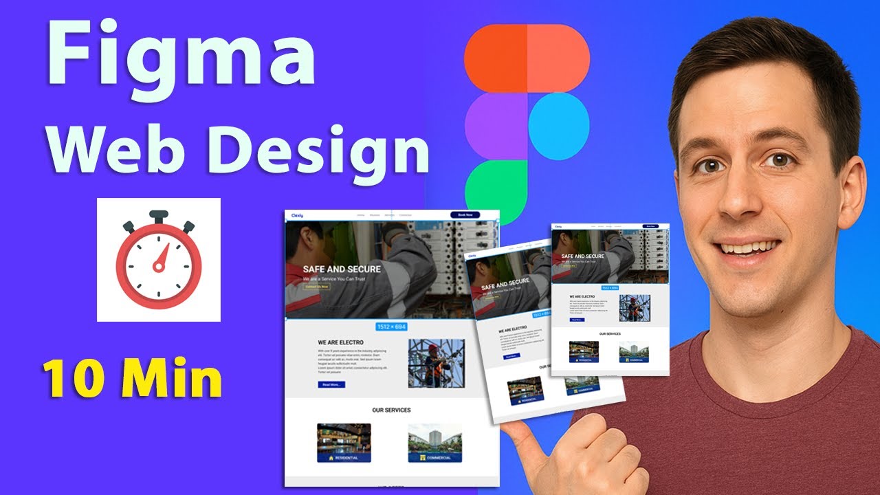 Figma Website Design Tutorial in 10 Min | Fast UI UX Design Course ...