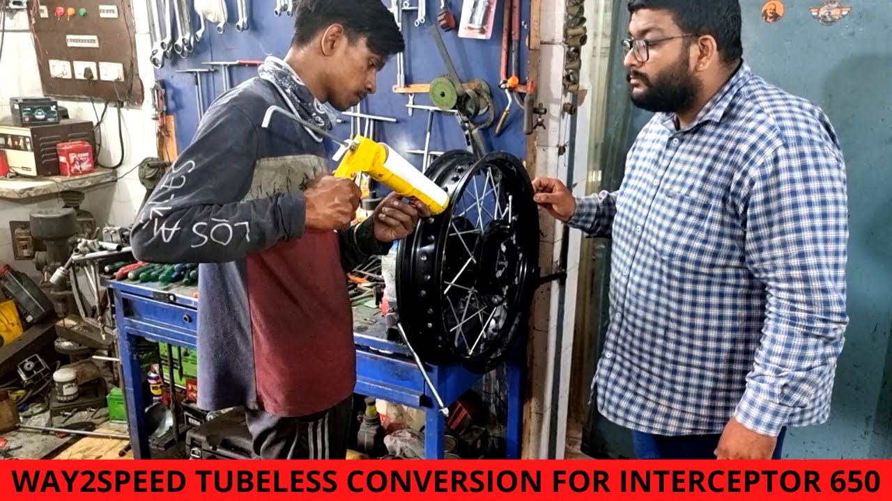 WAY2SPEED TUBELESS CONVERSION DONE FOR MY INTERCEPTOR 650 | WAY2SPEED ...