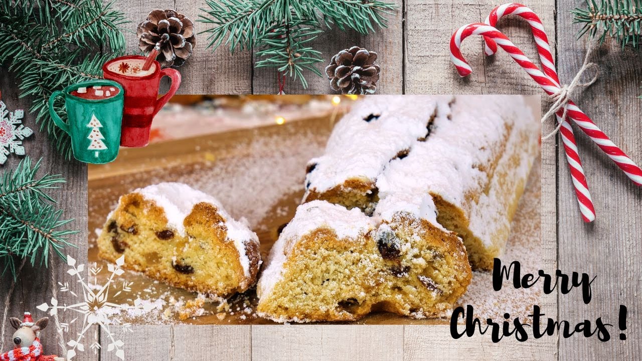 Saftiger WEIHNACHTSSTOLLEN / Hefe-Marzipan-Stollen - YouTube