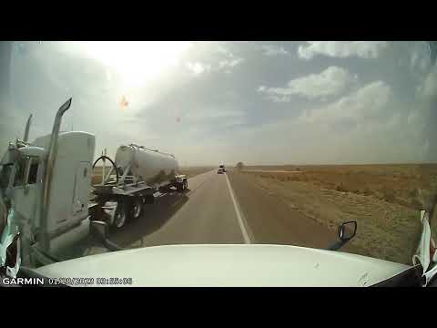 near head on collision with a car and semi on hwy 54 in Texas, 2/27/24