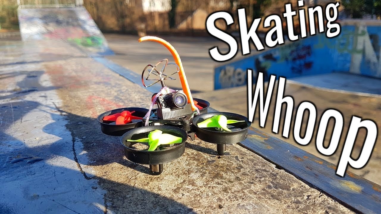 Skating with my TinyWhoop / Eachine E010 - BeeCore F3 - Betaflight - YouTube