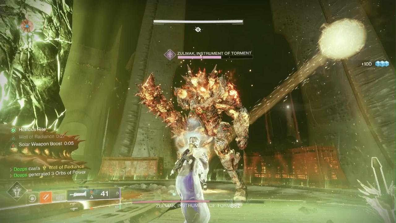 Destiny 2 Pit of Heresy ( solo Boss Damage ) exotic sword Lament - YouTube
