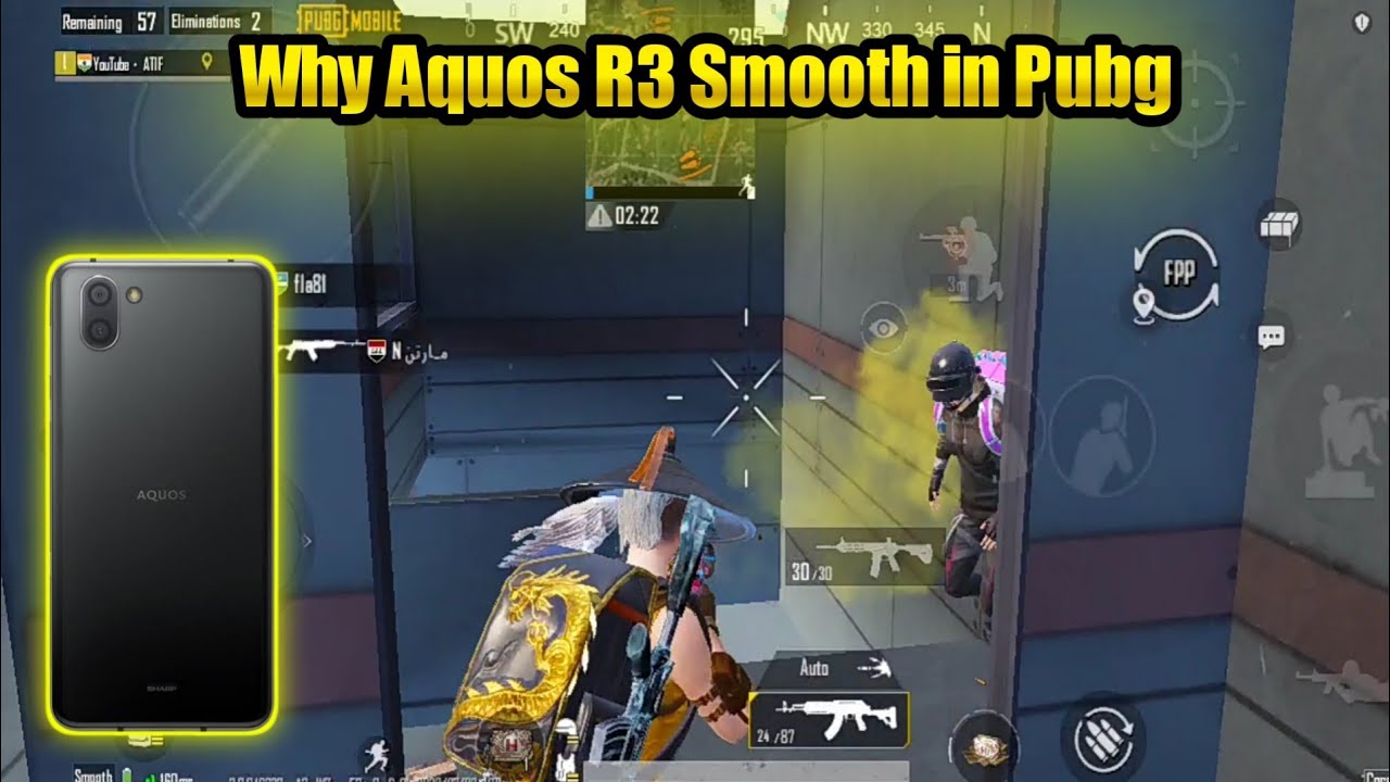 Why Aquos R3 smooth in pubg | sharp Aquos R3 fps Test PubgM - YouTube
