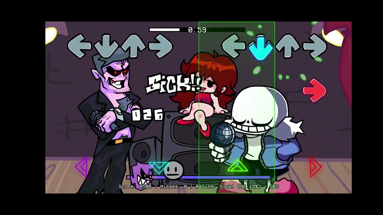 FNF Playable Indie Cross Sans Not shade (Psych Engine Only) - YouTube