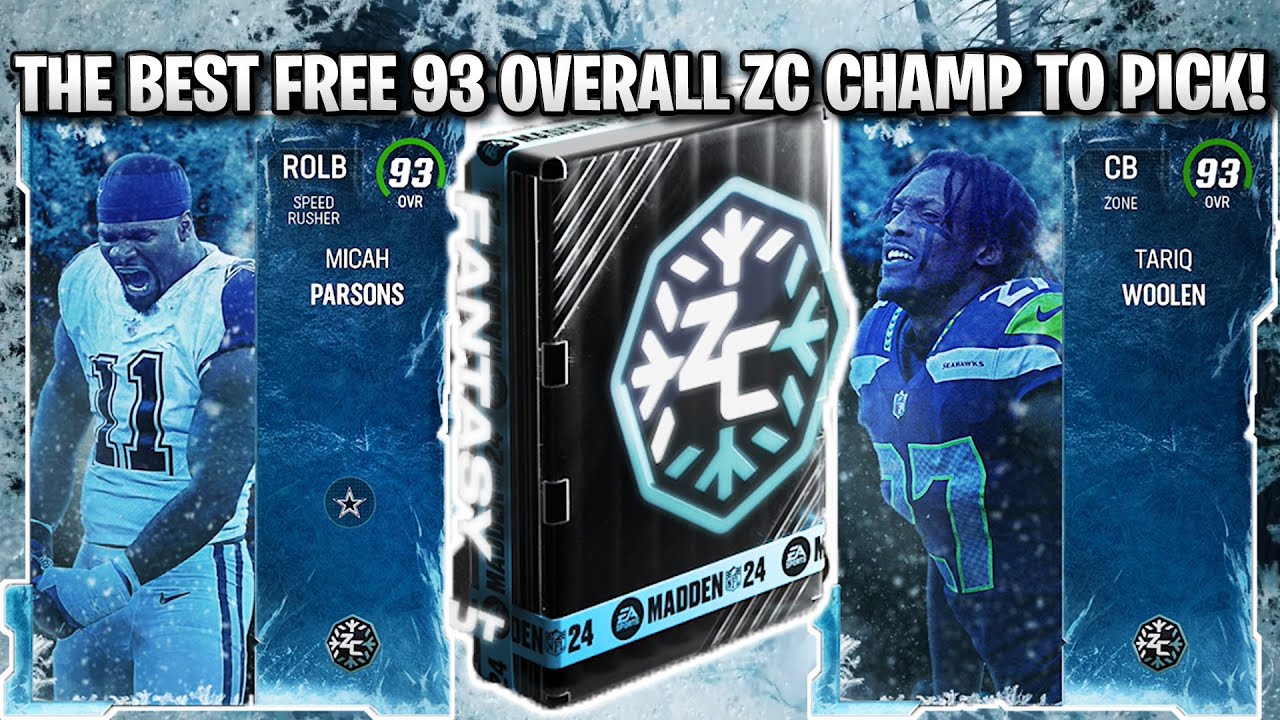 THE BEST FREE 93 OVERALL ZERO CHILL CHAMPION TO PICK IN MADDEN 24 ...