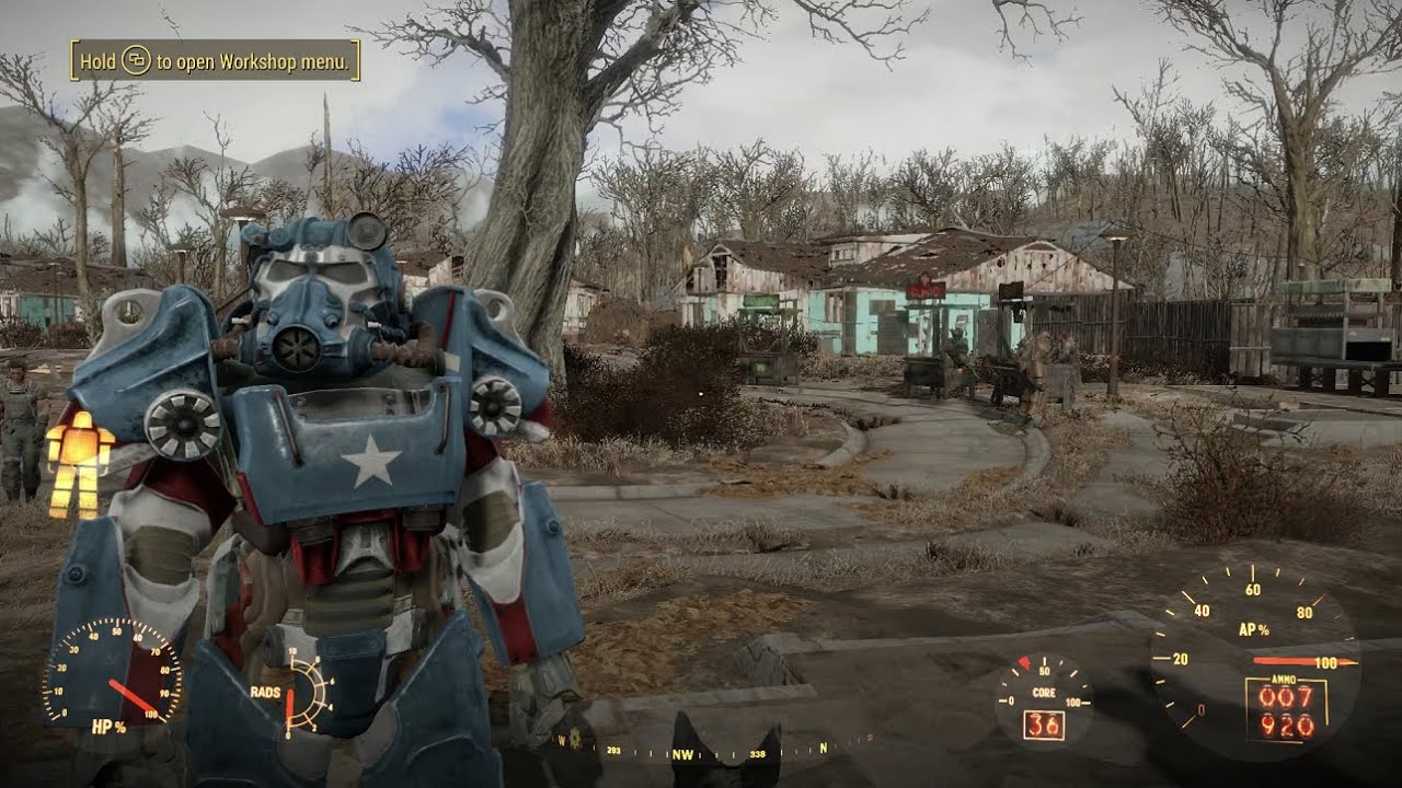 FALLOUT 4 MODS CAPTAIN AMERICA POWER ARMOR PAINT - YouTube