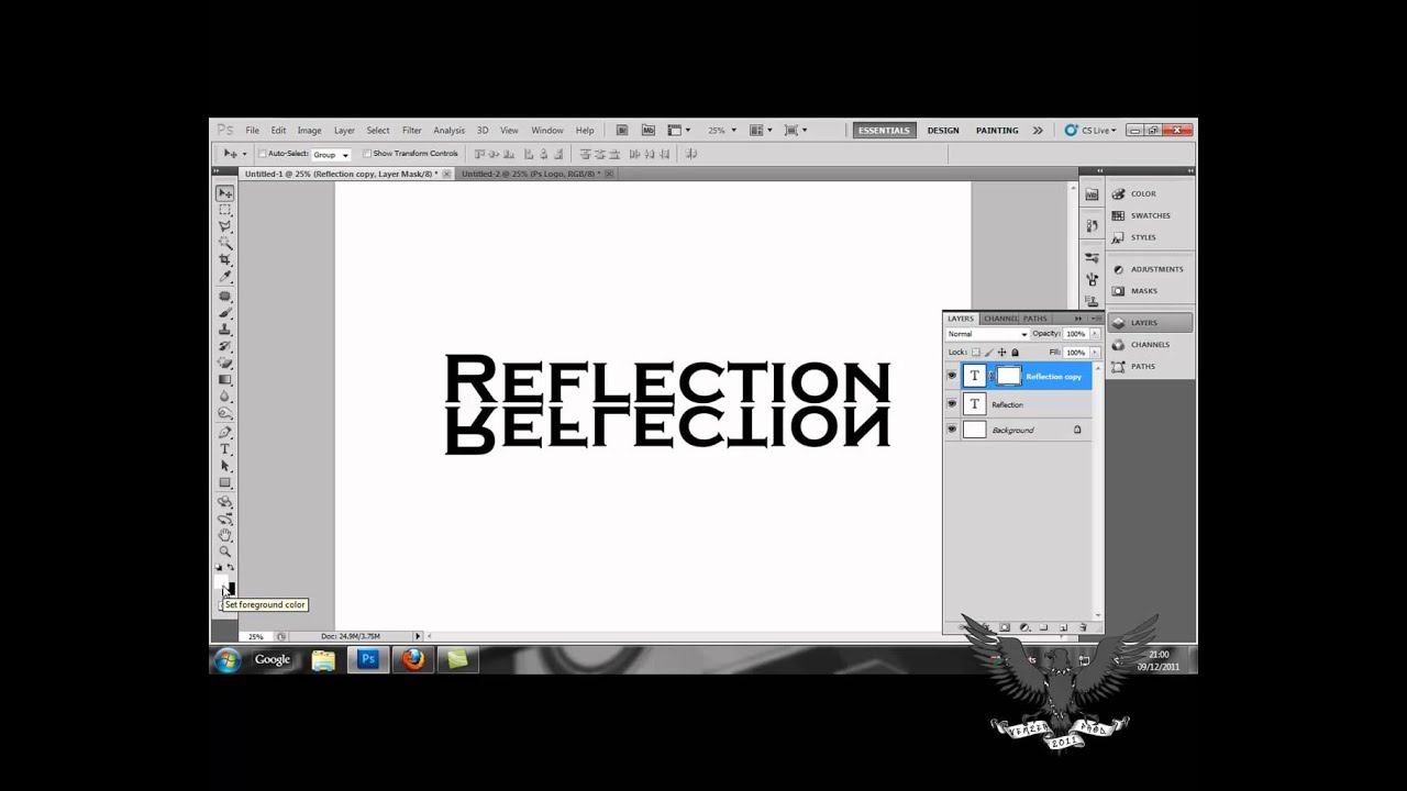 Adobe Photoshop CS5 Reflections Tutorial - YouTube
