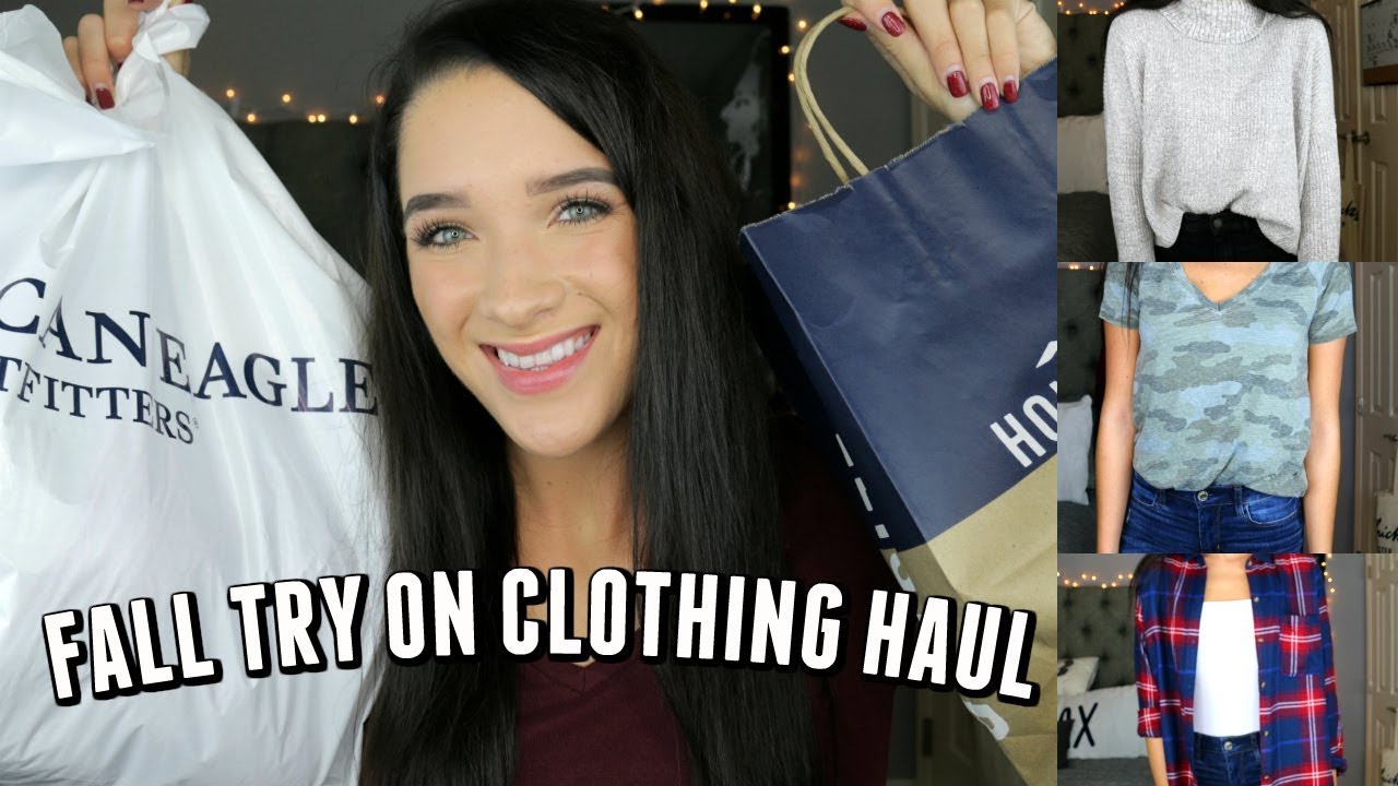 FALL TRY ON CLOTHING HAUL 2018 - YouTube