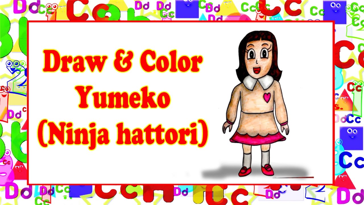 How to draw Yumeko Ninja Hattori - YouTube