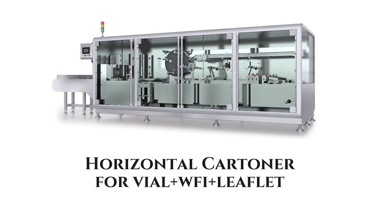 300cpm Cartoner for Vial + WFI + Leaflet - YouTube