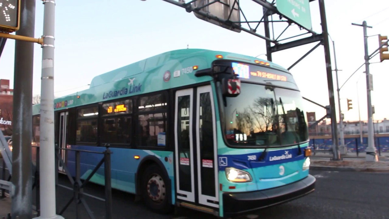 2015 New Flyer XD40 #7450 on the "LaGuardia Link" Q70 Select Bus ...