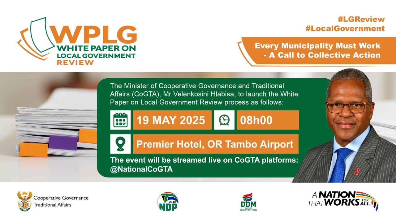 Launch of the White Paper on Local Government Review - YouTube