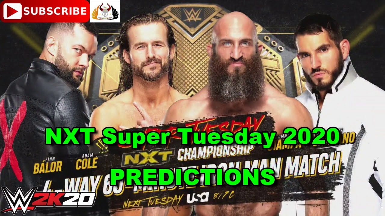 NXT Super Tuesday NXT Championship Finn Bálor vs Tommaso Ciampa vs Adam ...
