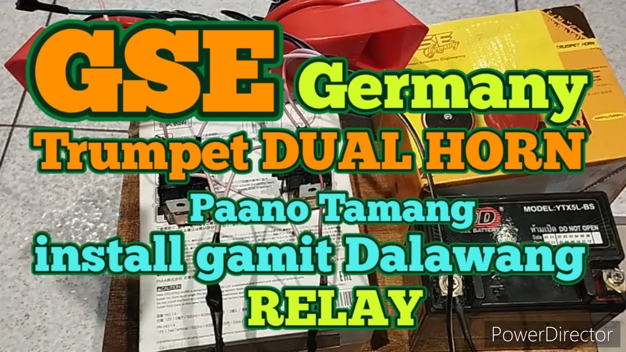 GSE GERMANY TRUMPET DUAL HORN/Paano Ang tamang install gamit Dalawang ...