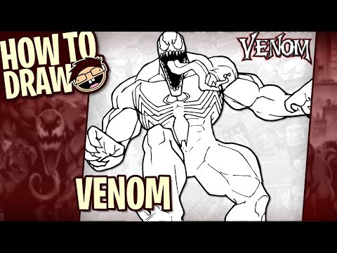 How to Draw VENOM (Classic Comic Version) | Narrated Easy Step-by-Step Tutorial