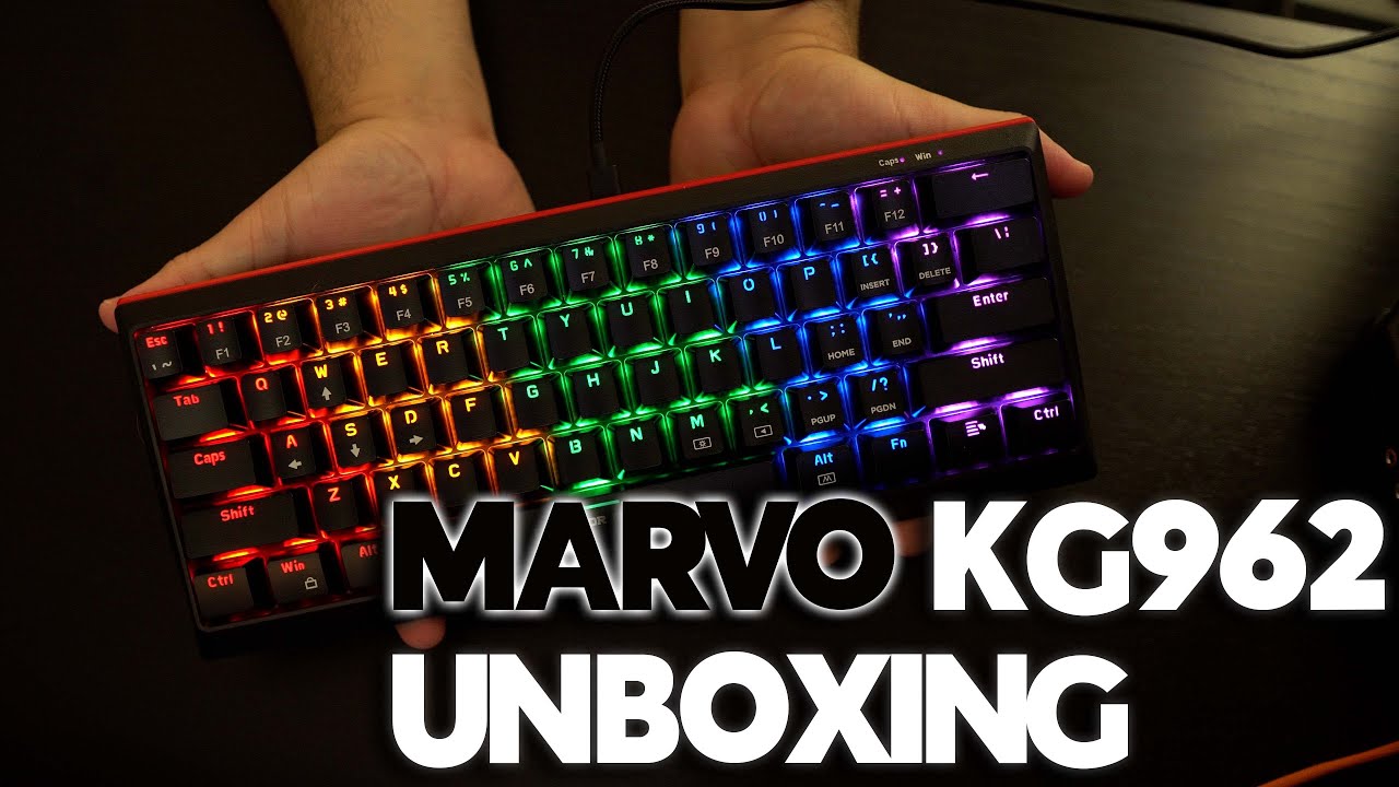 MARVO KG962 GAMING KEYBOARD UNBOXING #kg962 #keyboard #asmr # ...