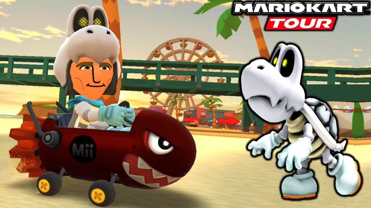 Mario Kart Tour Dry Bones Mii Gameplay Youtube