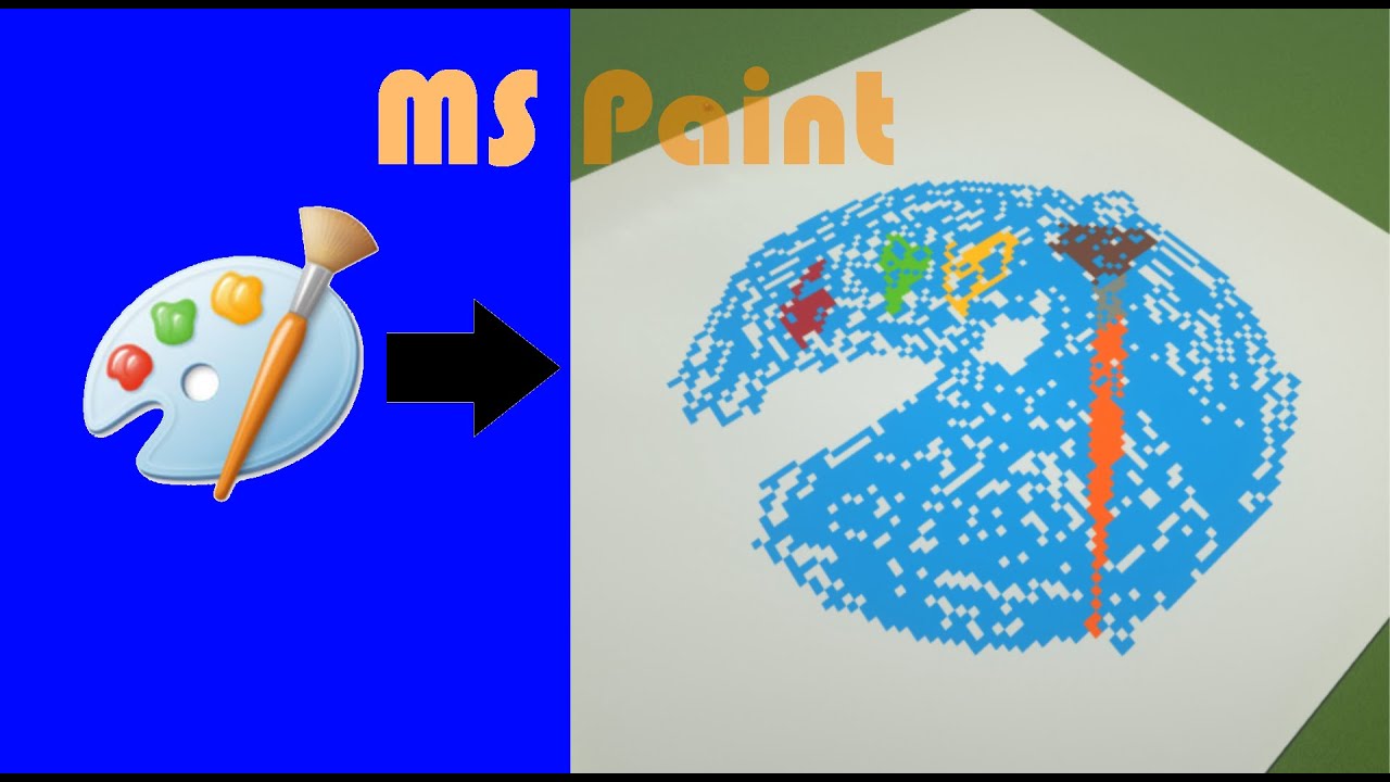 Making MICROSOFT PAINT in Minecraft using Commands - YouTube