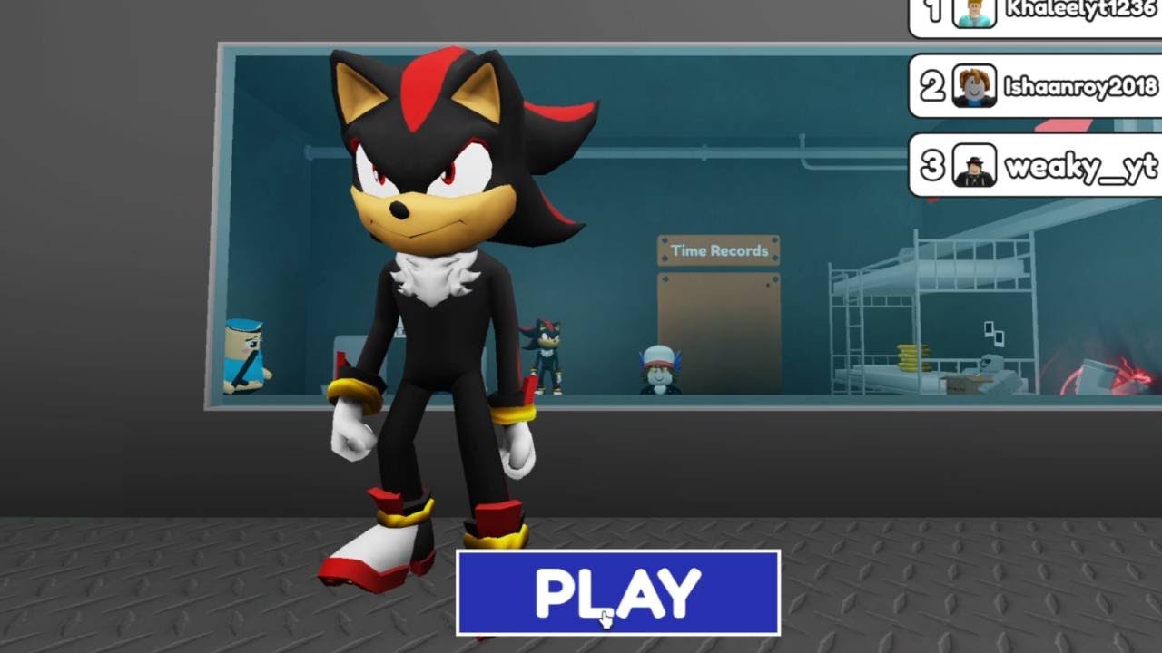 SHADOW THE HEDGEHOG PRISON RUN! (OBBY) ROBLOX GAMEPLAY AND FULL ...