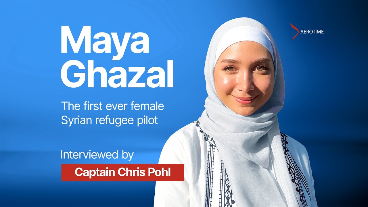 Meet Maya Ghazal, the world’s first female Syrian refugee pilot - YouTube