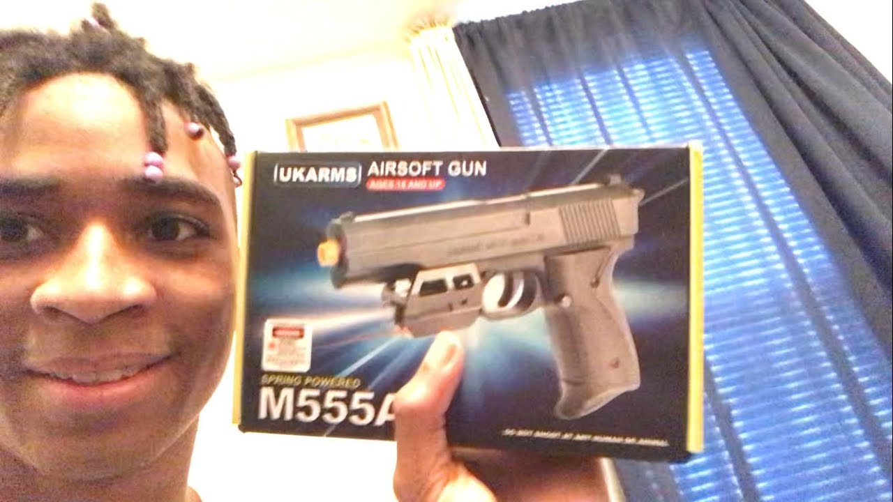 Unboxing UKARMS M555AF Glock Airsoft Gun - YouTube