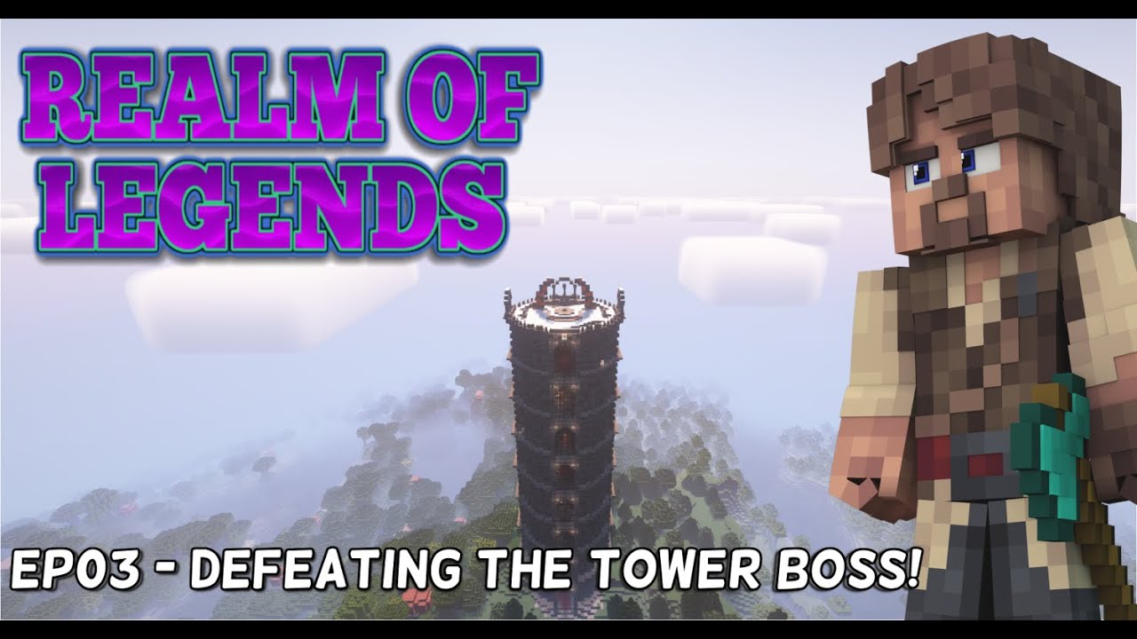 I Took On the Tower Guardian in Minecraft's: Realms of Legends - YouTube