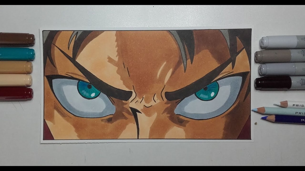 [Speed Drawing] Eren Rage Shingeki no Kyojin - YouTube