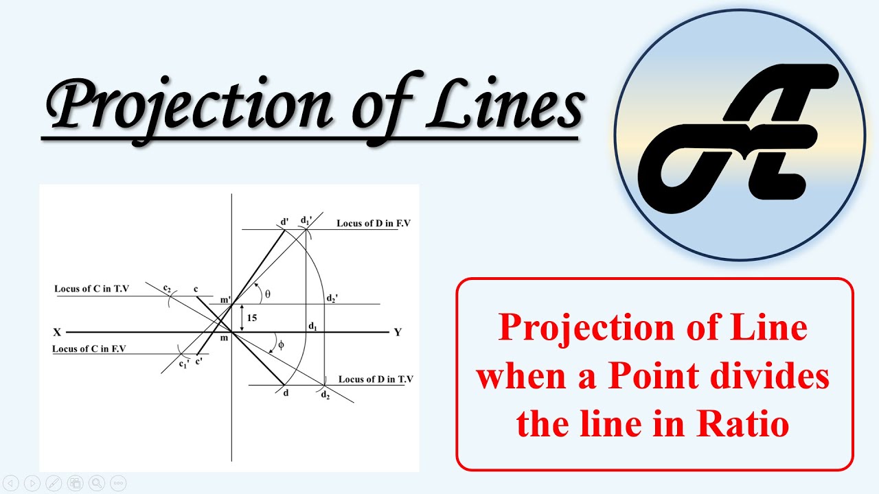 Projection of Lines (when point on line divides into a ratio) # ...
