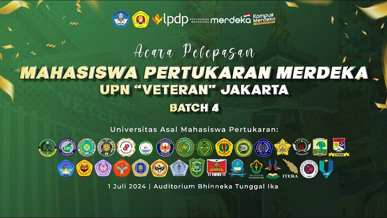 🔴 LIVE | Acara Pelepasan Pertukaran Mahasiswa Merdeka (PMM) Batch 4 ...