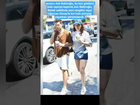 oyuncu Aslı Bekiroğlu, bu kez gönlünů ünlü rapciye kaptırdı.Aslı Bekiroğlu, Bebek sahilinde yeni sev