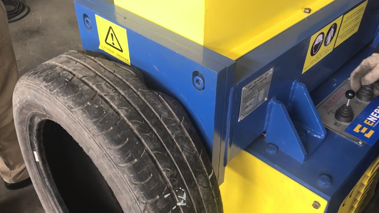 Waste Tire Debeader - YouTube