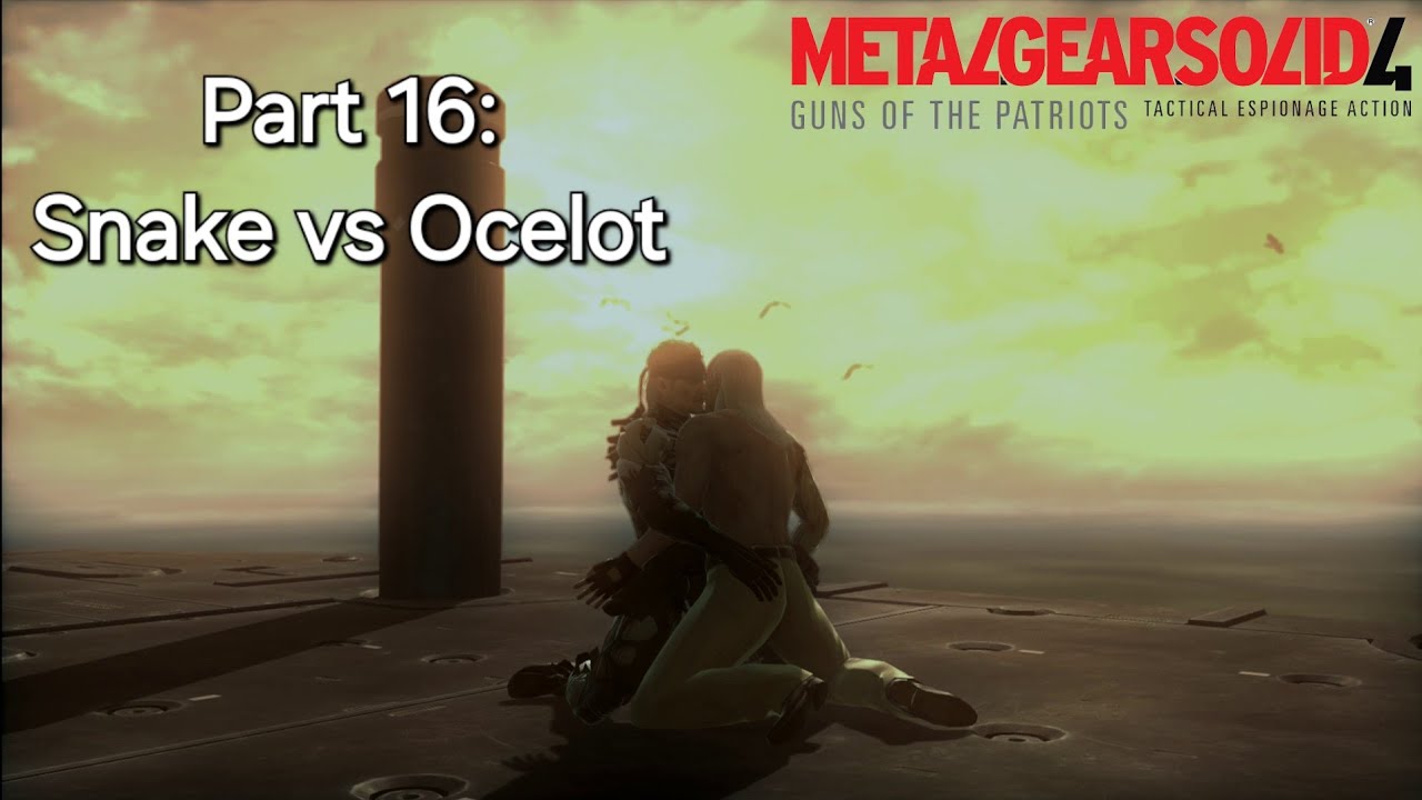 MGS4: Guns Of The Patriots Part 16 - Snake vs Ocelot - YouTube
